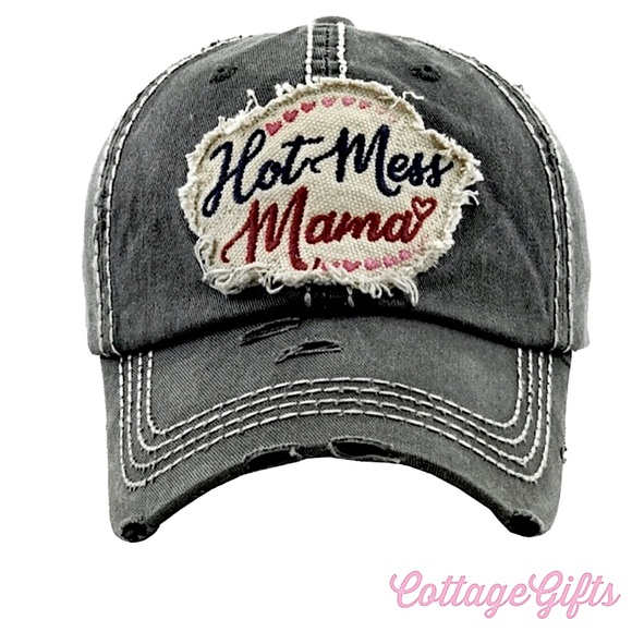 CG-HAT-HOTMESSMAMA | Accessories | Last One Hot Mess Mama Gray Hat ...